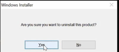 Uninstalling SmartEdge agent from Windows using uninstall key